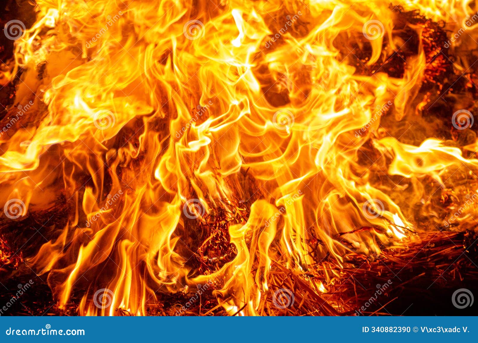 Intense Flames of Fire, Fire Texture for Backgrounds and Designs Stock ...