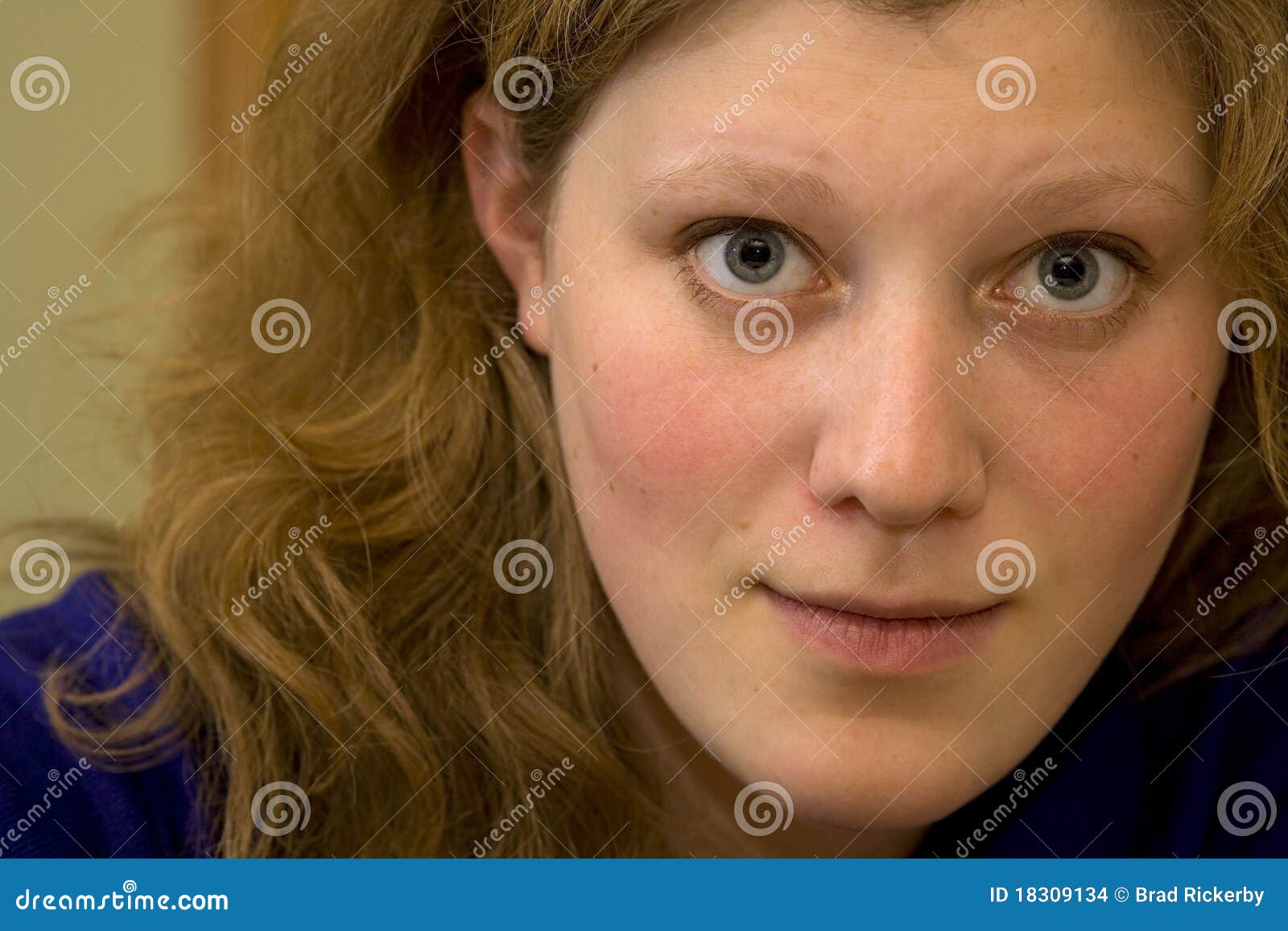 Intense Gaze from Young Woman Stock Photo - Image of photograph, young ...