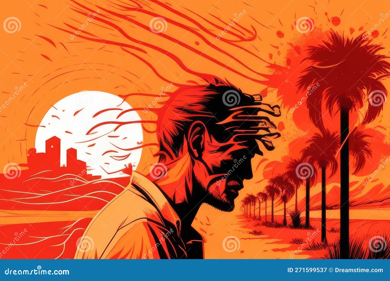 Intense Heatwave Map Red And Orange Haze In Western And Southern Earth ...