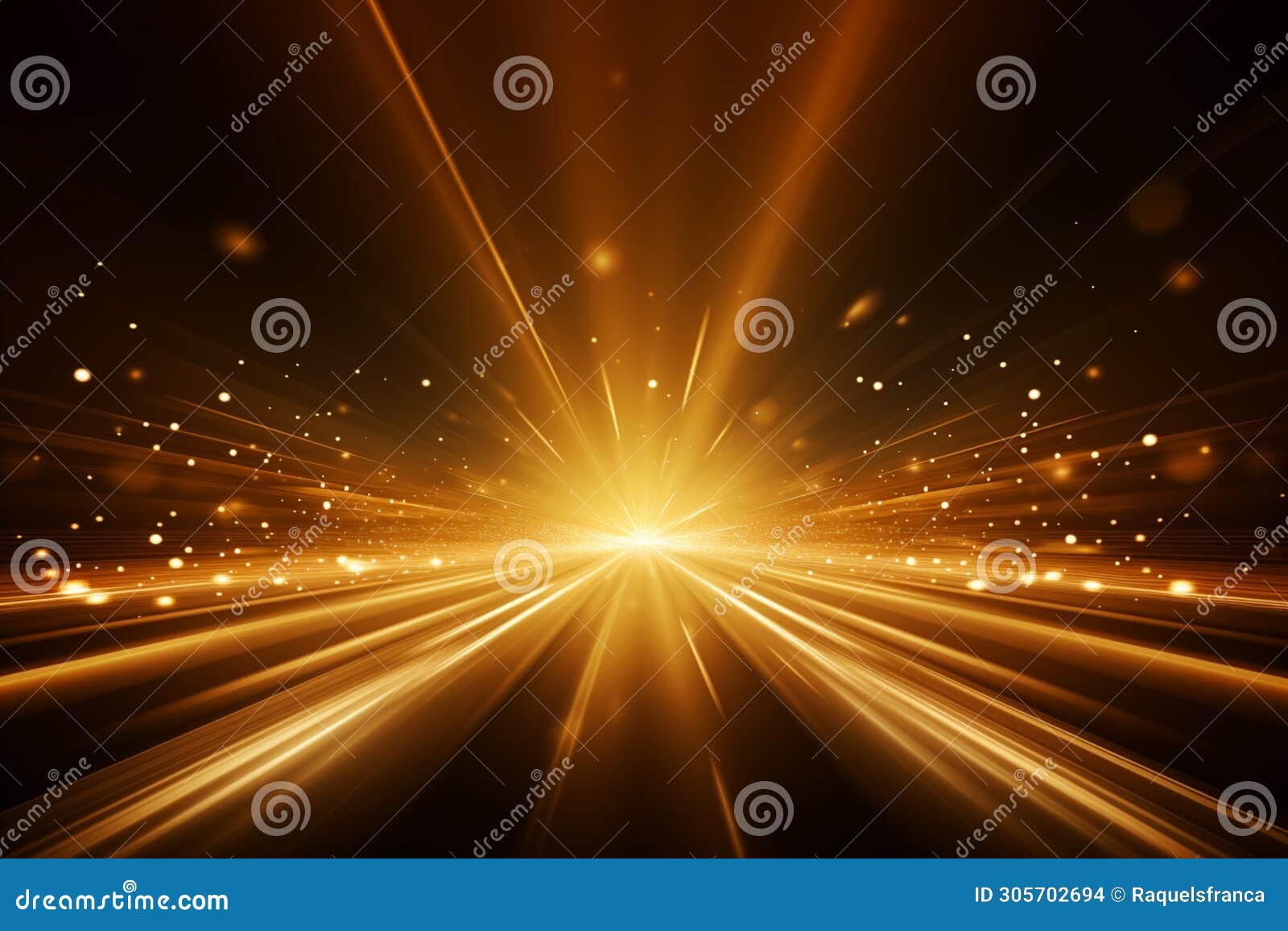 Intense Light Burst with Radiating Golden Beams and Floating Particles ...