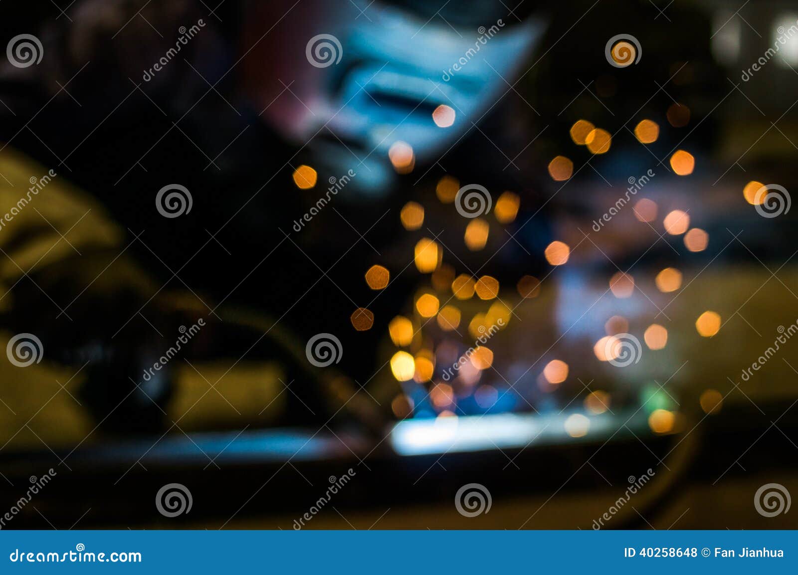 The Intense Light Welding Operator Virtual and Dazzling Stock Photo ...