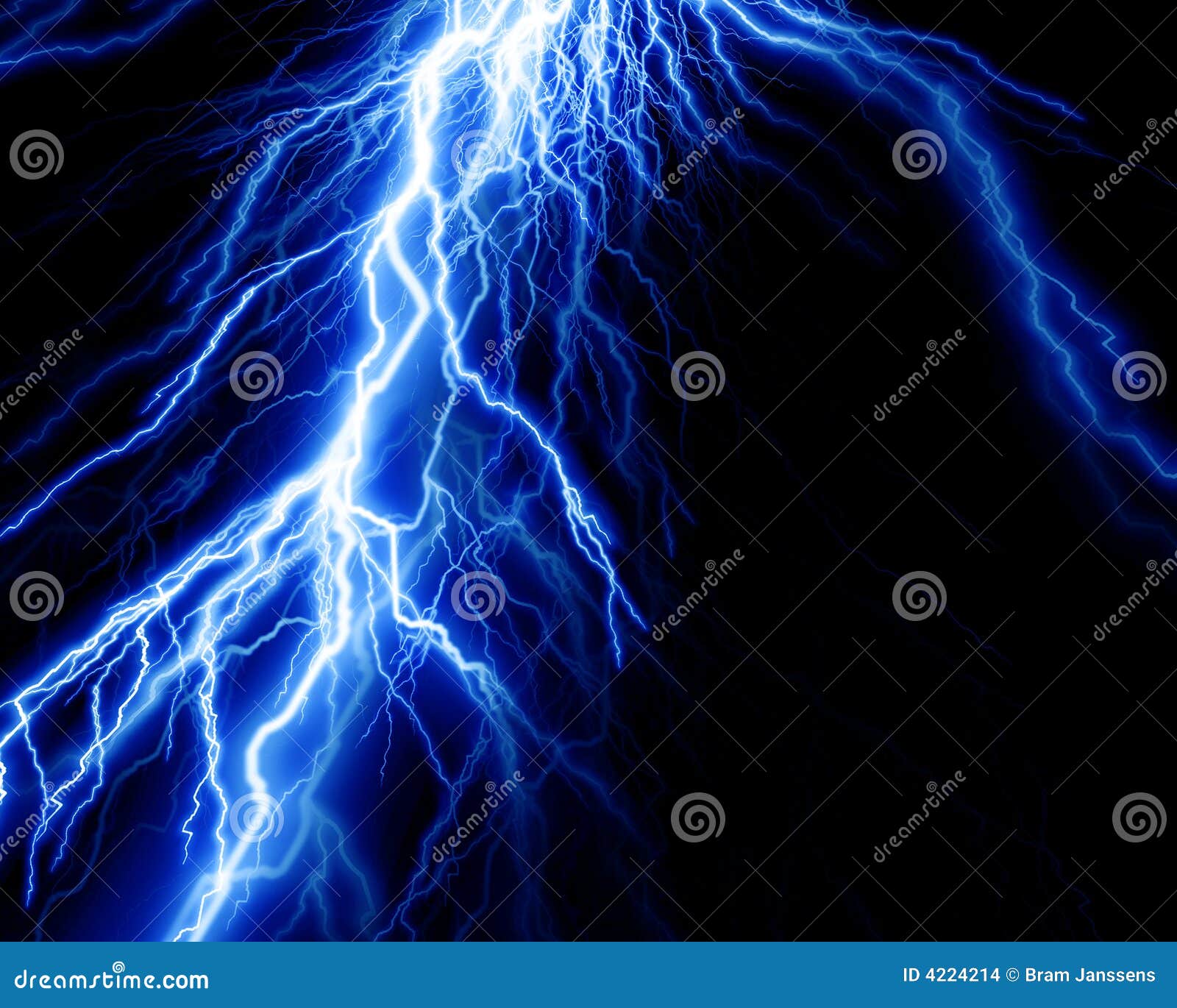 Intense lightning stock illustration. Illustration of strike - 4224214