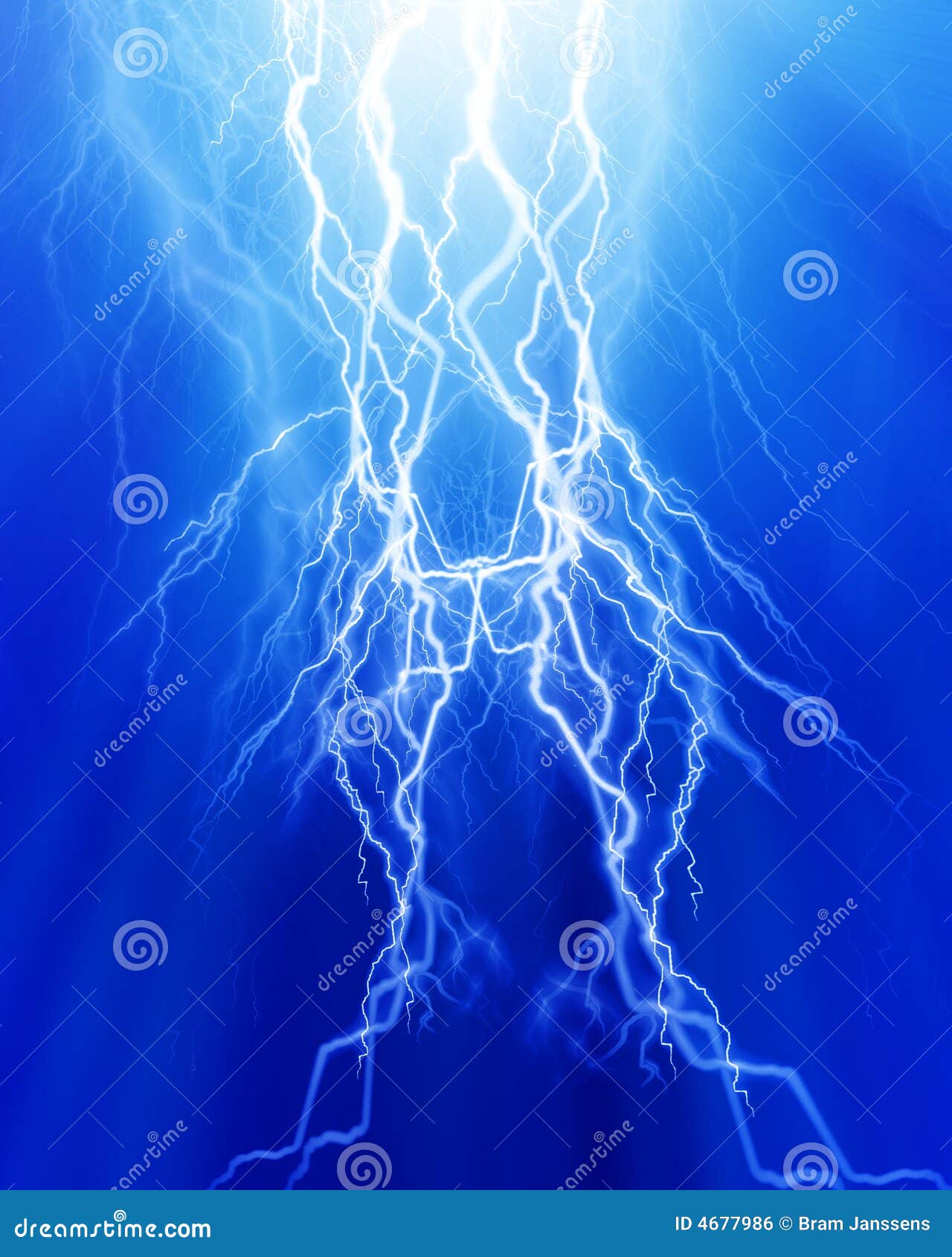 Intense lightning stock illustration. Illustration of lightning - 4677986