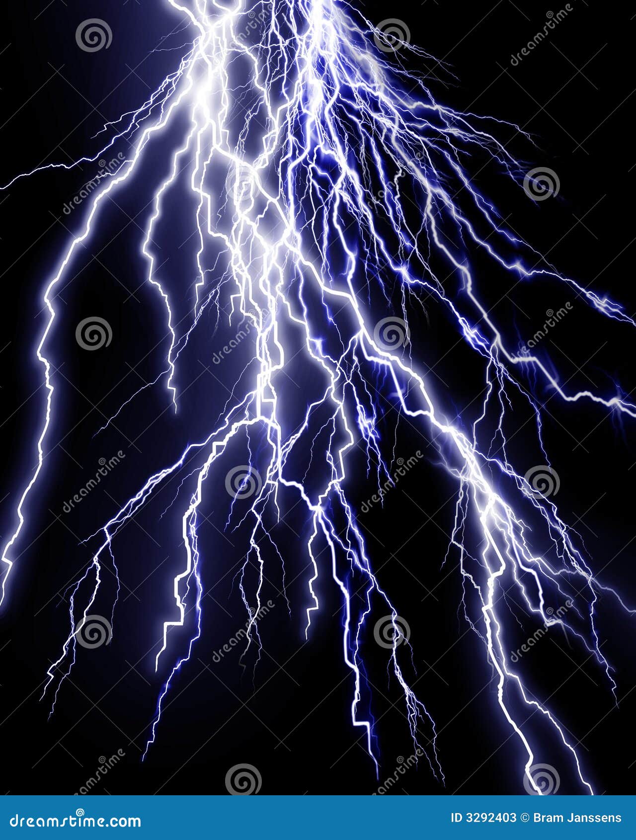 Intense lightning storm stock illustration. Illustration of danger ...
