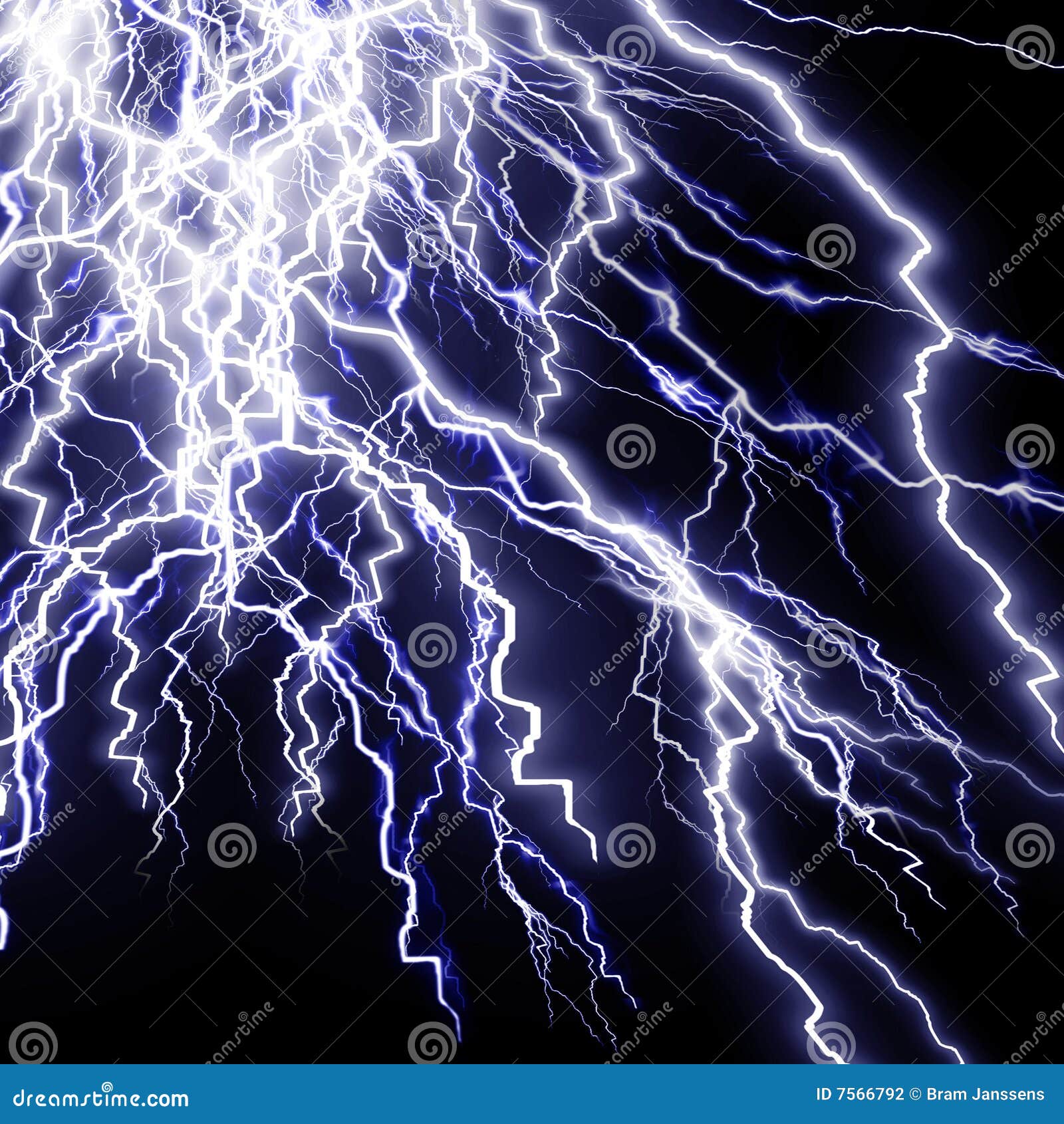 Intense lightning storm stock illustration. Illustration of black - 7566792