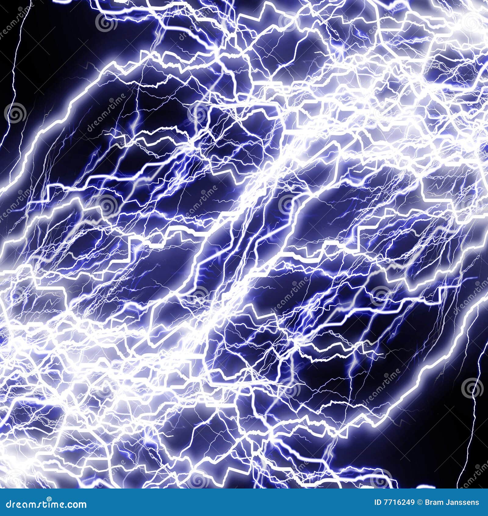 Intense lightning storm stock illustration. Illustration of bright ...
