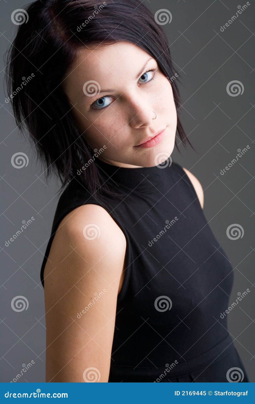 Intense look stock image. Image of eyes, blue, black, face - 2169445