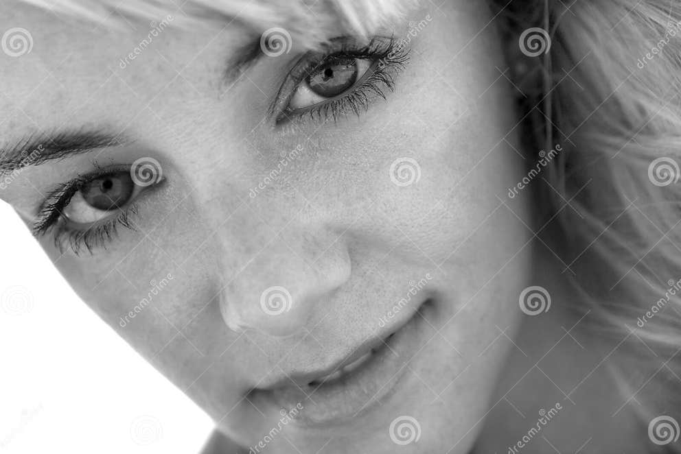 Intense look of a woman stock image. Image of attractive - 4582401