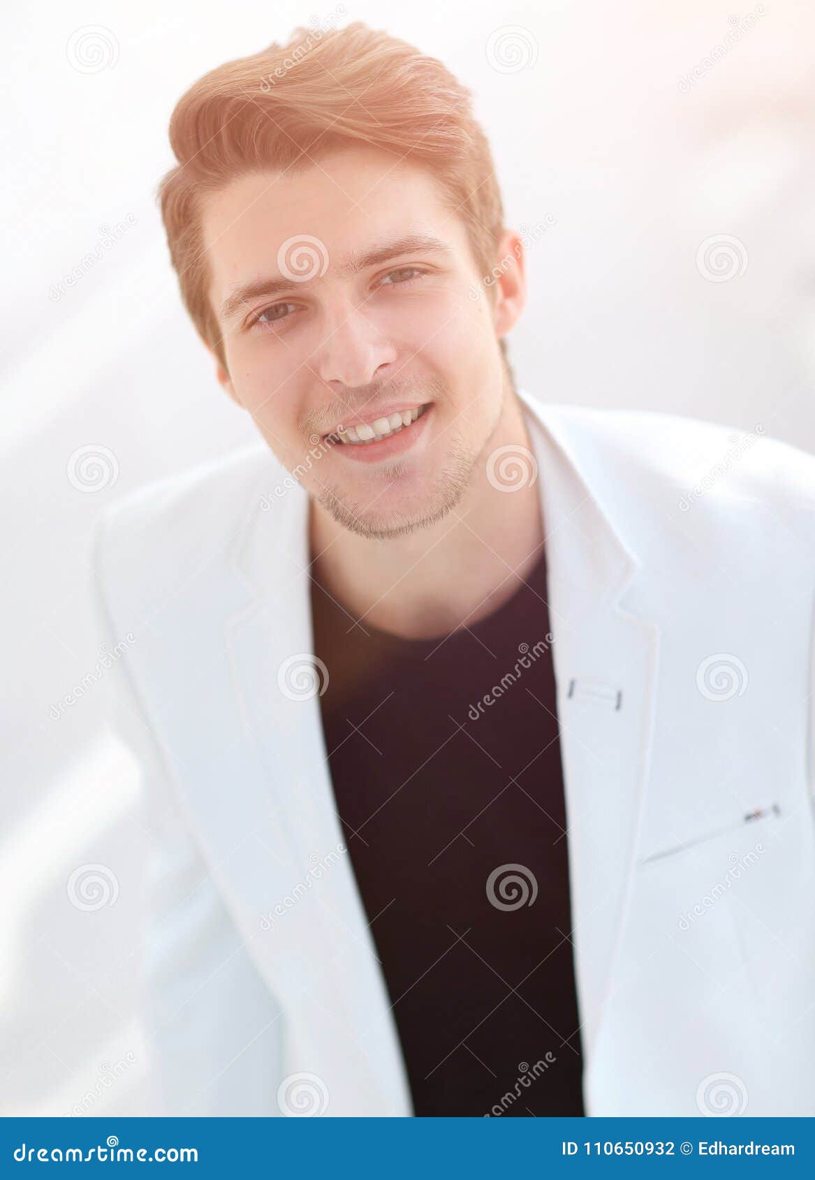 Intense Man Close Up Portrait Stock Photo - Image of fashion, looking ...