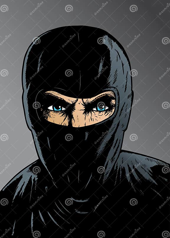 Intense Ninja, Thief or Special Forces. Stock Vector - Illustration of ...