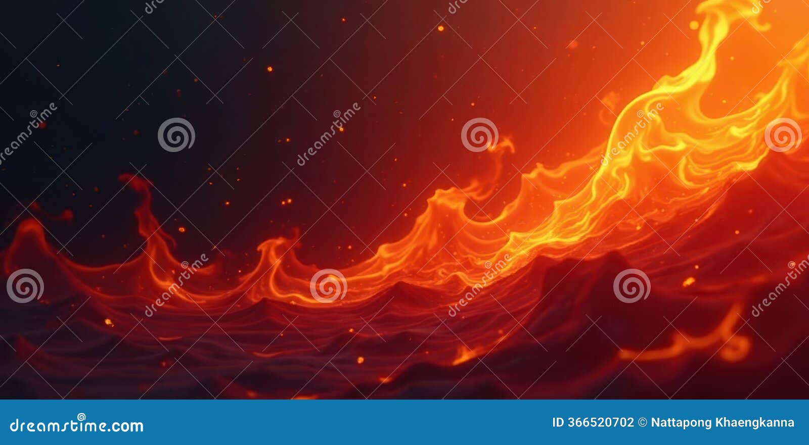 Burning Inferno Engulfs Structure As Flames Dance Within Stock ...