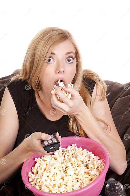 Intense popcorn stock image. Image of jeans, healthy - 17134845