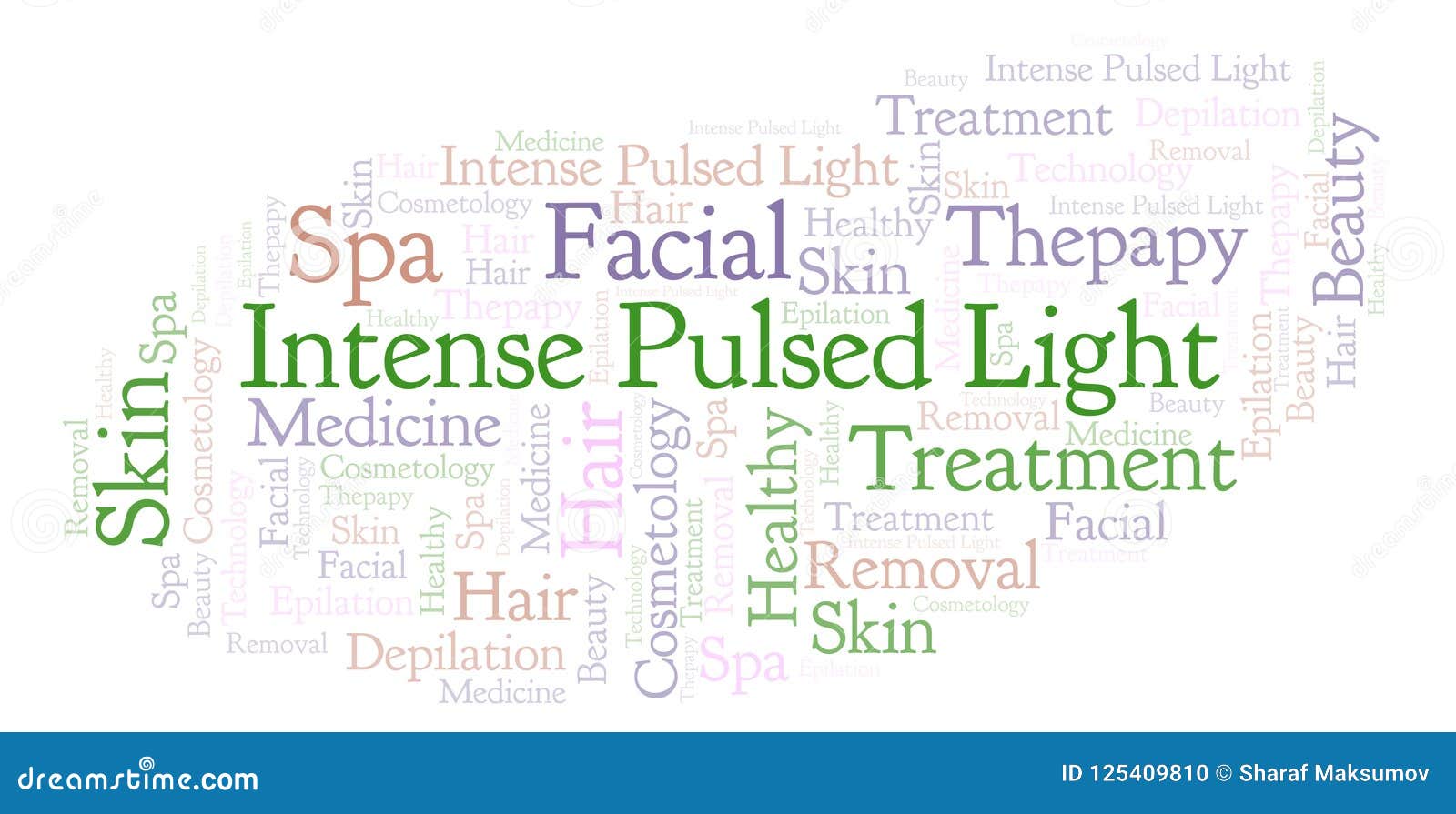 Intense Pulsed Light Word Cloud. Stock Illustration - Illustration of ...