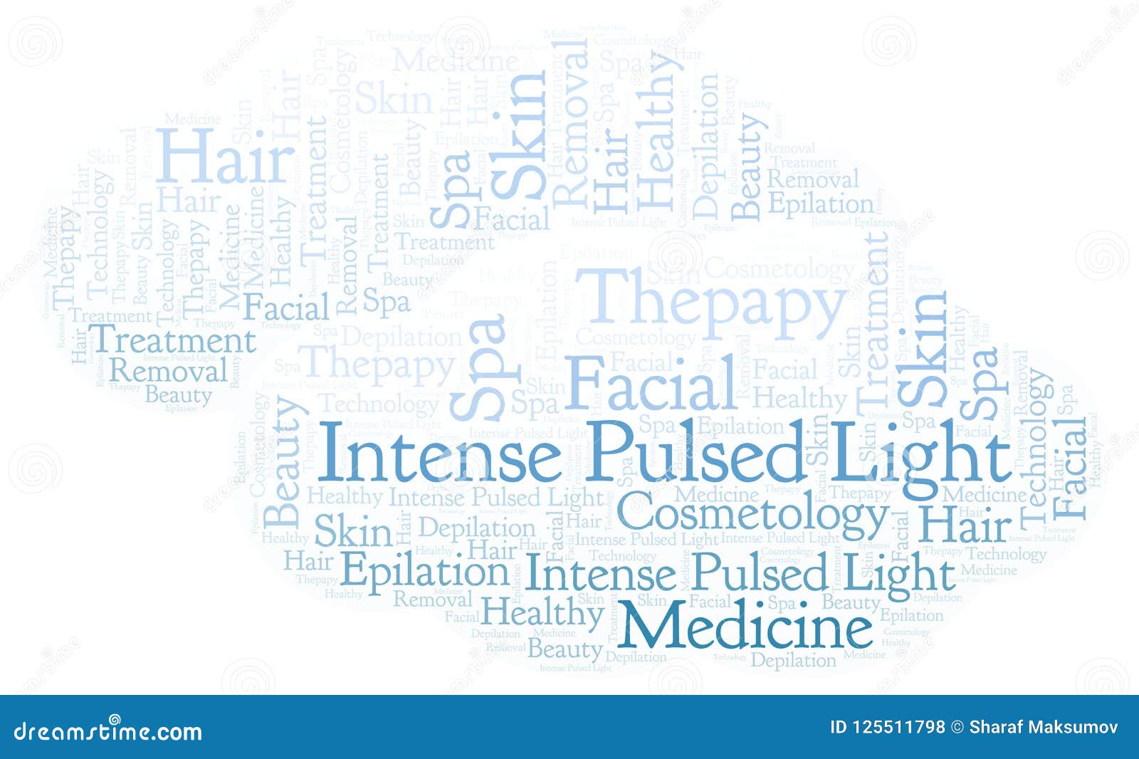 Intense Pulsed Light Word Cloud. Stock Illustration - Illustration of ...