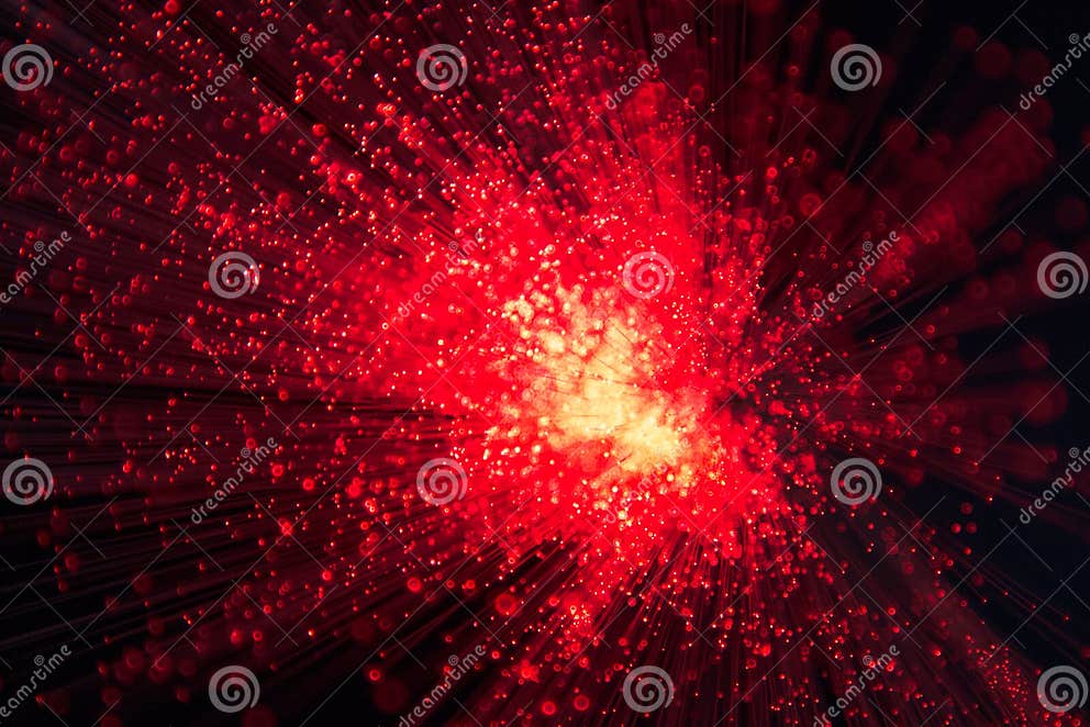 Intense Red Light Burst of Light Stock Photo - Image of space ...