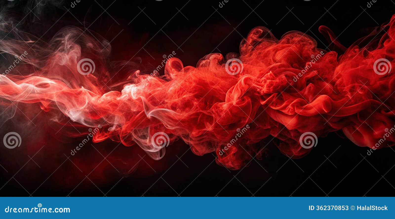 Intense Red Smoke Effect for Dynamic Design Stock Illustration ...