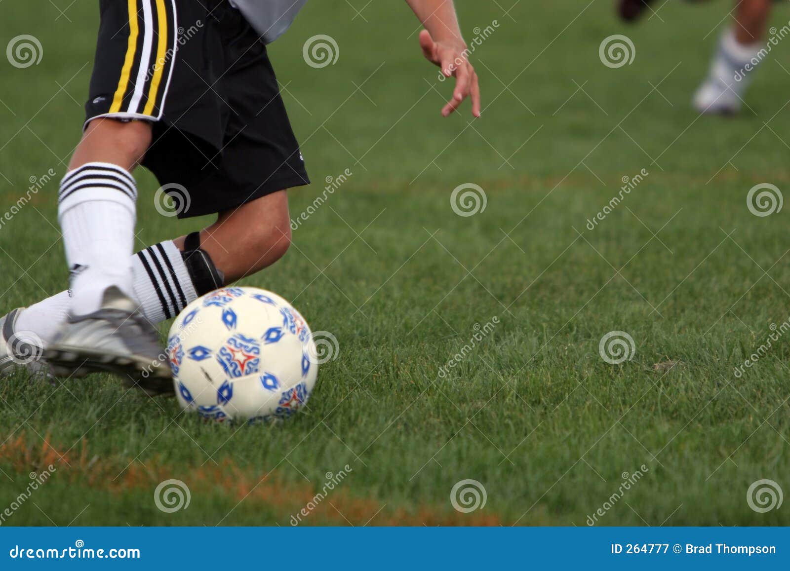 Intense Soccer Kick stock image. Image of foot, outside - 264777