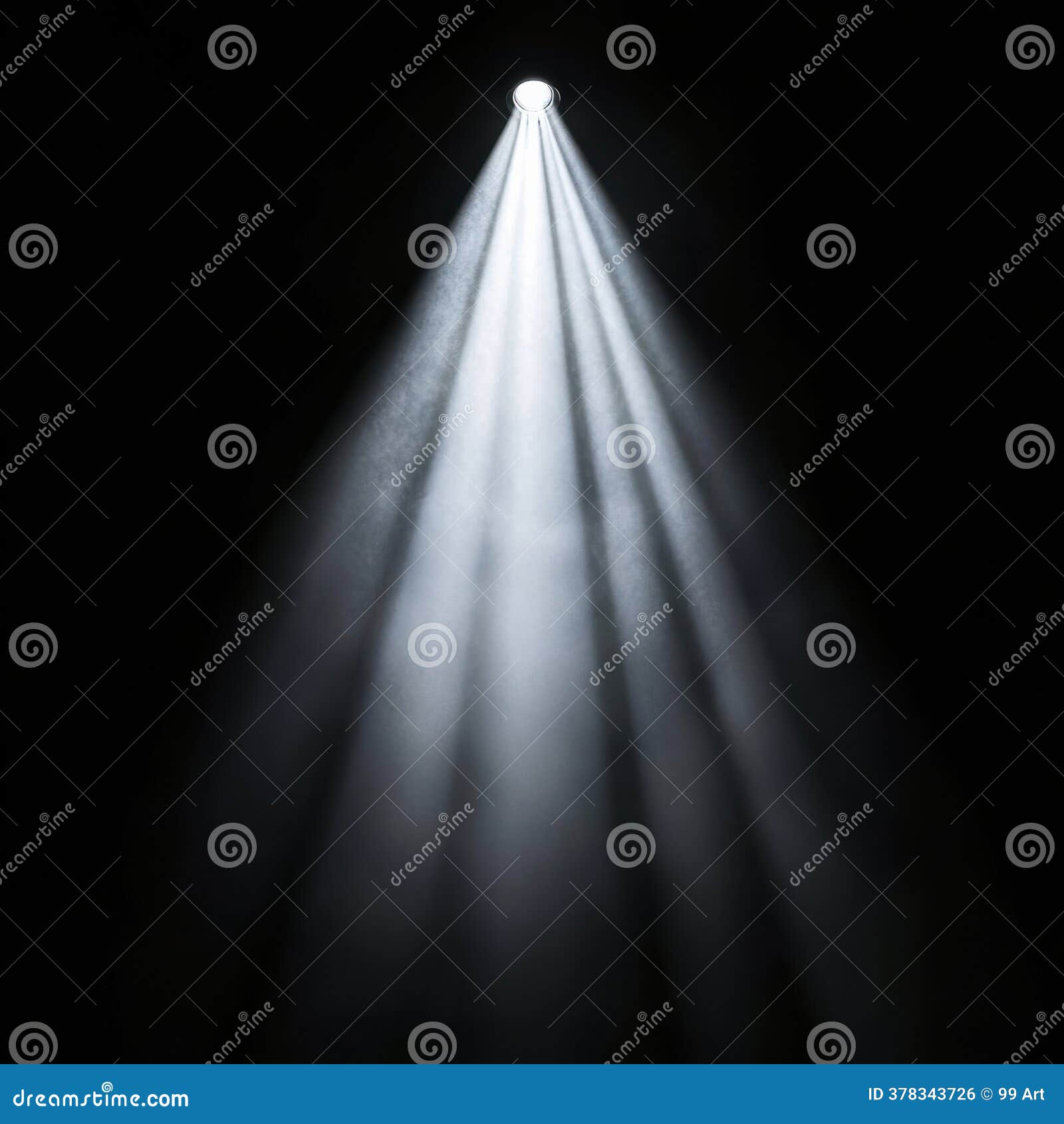 Intense White Lens Flare On Black With Horizontal Streaks And Rainbow ...