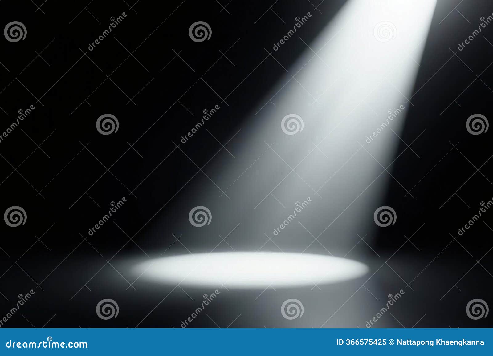 Intense White Lens Flare On Black With Horizontal Streaks And Rainbow ...