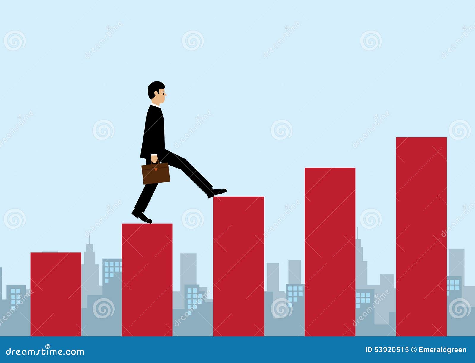 Intensificación de negocio ilustración del vector. Ilustración de ...