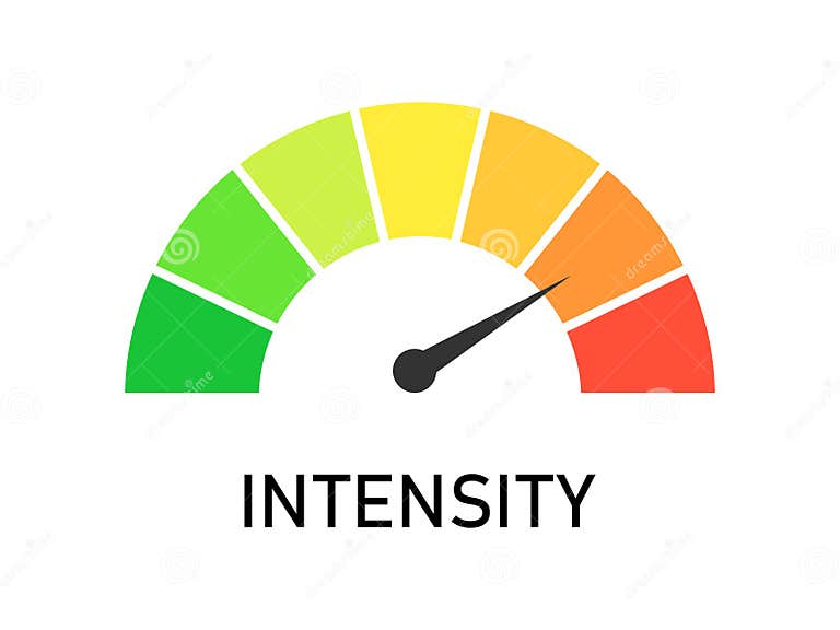 Intensity Meter Isolated Vector Illustration Stock Vector ...