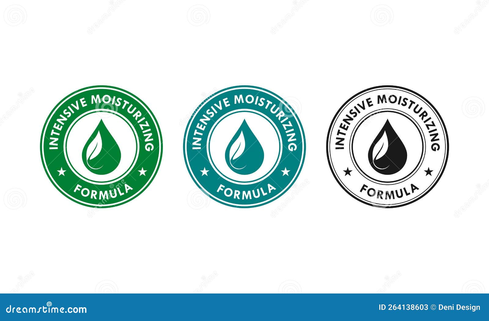 Intensive Moisturizing Logo Stock Vector - Illustration of advertising ...