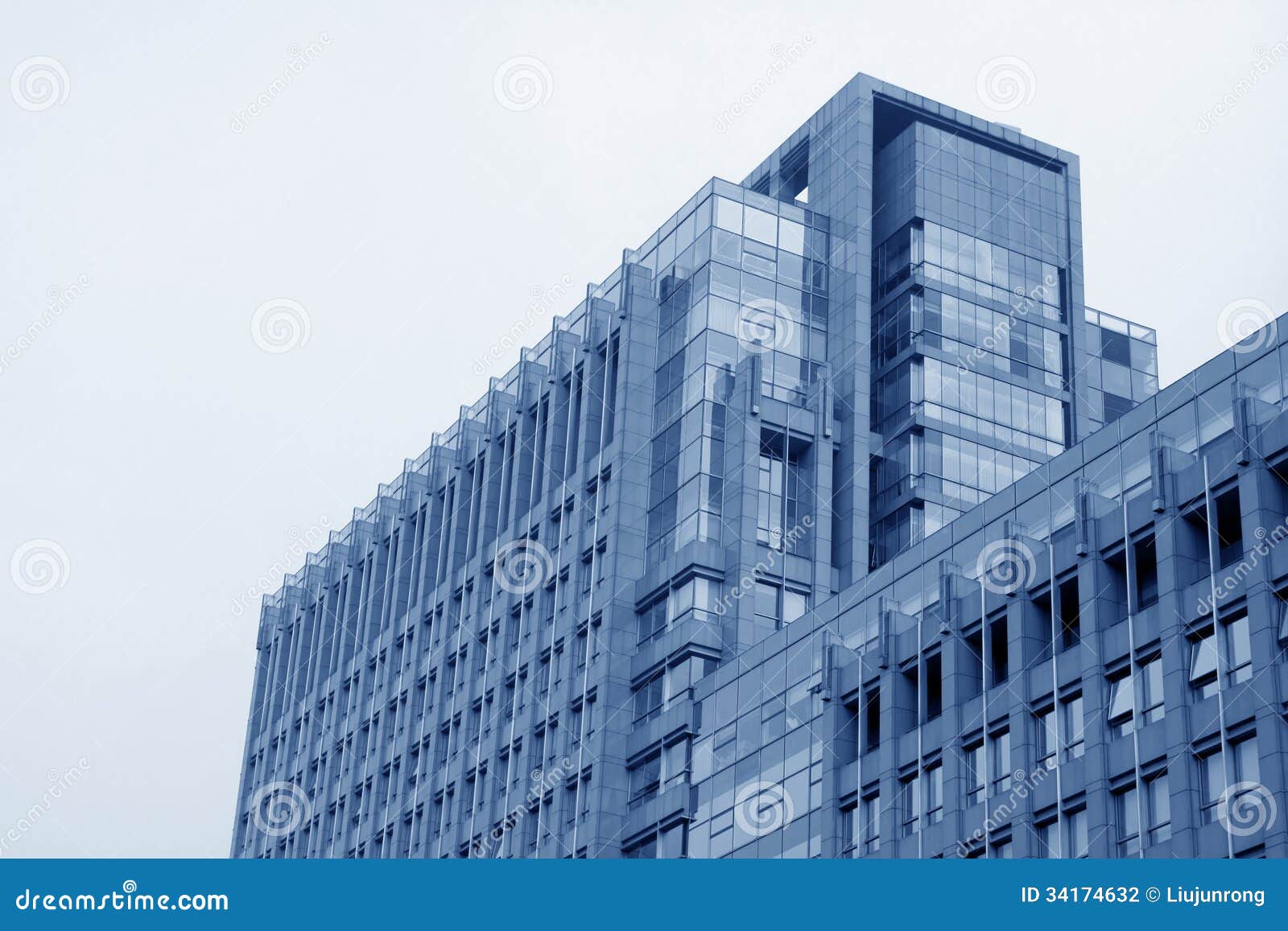Intensive Window in a Building Stock Photo - Image of estate, grey ...