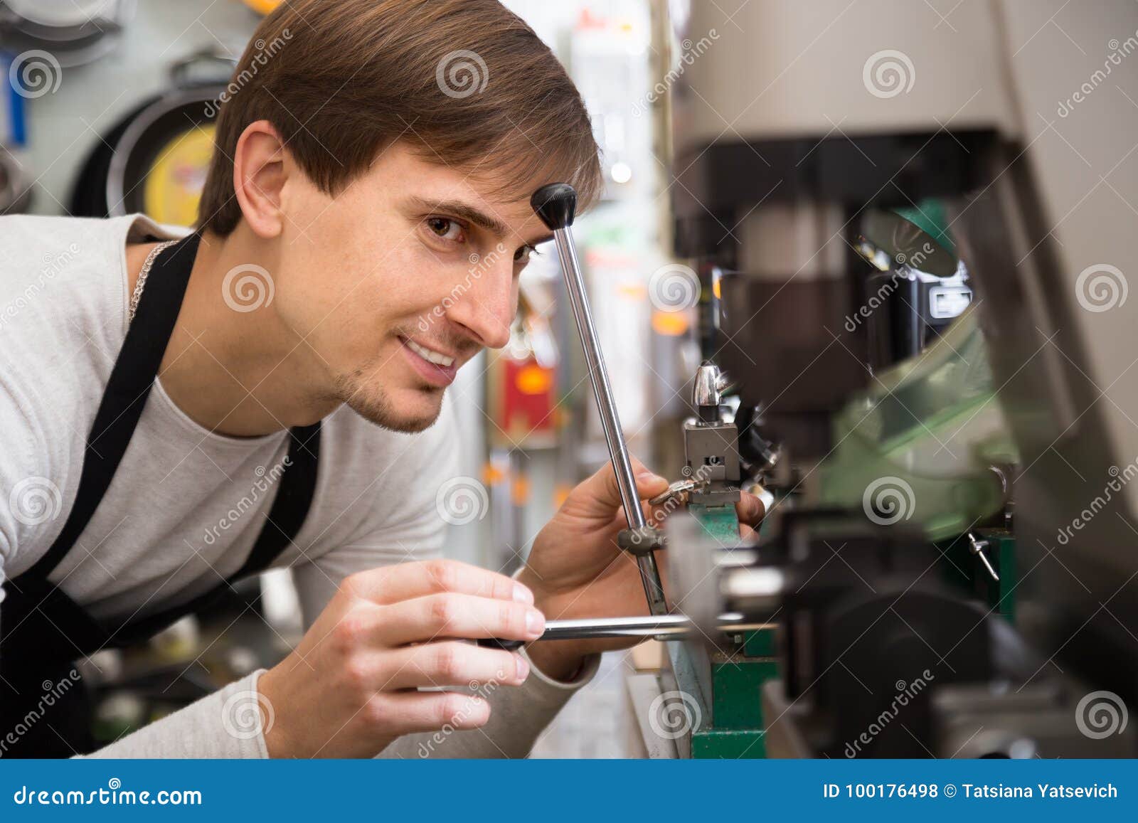 Intent Professional Making Key Stock Photo - Image of copies, machine ...