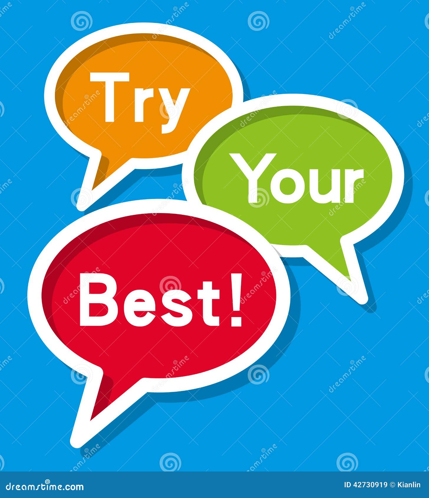 Intente su mejor ilustración del vector. Ilustración de funcionamiento ...