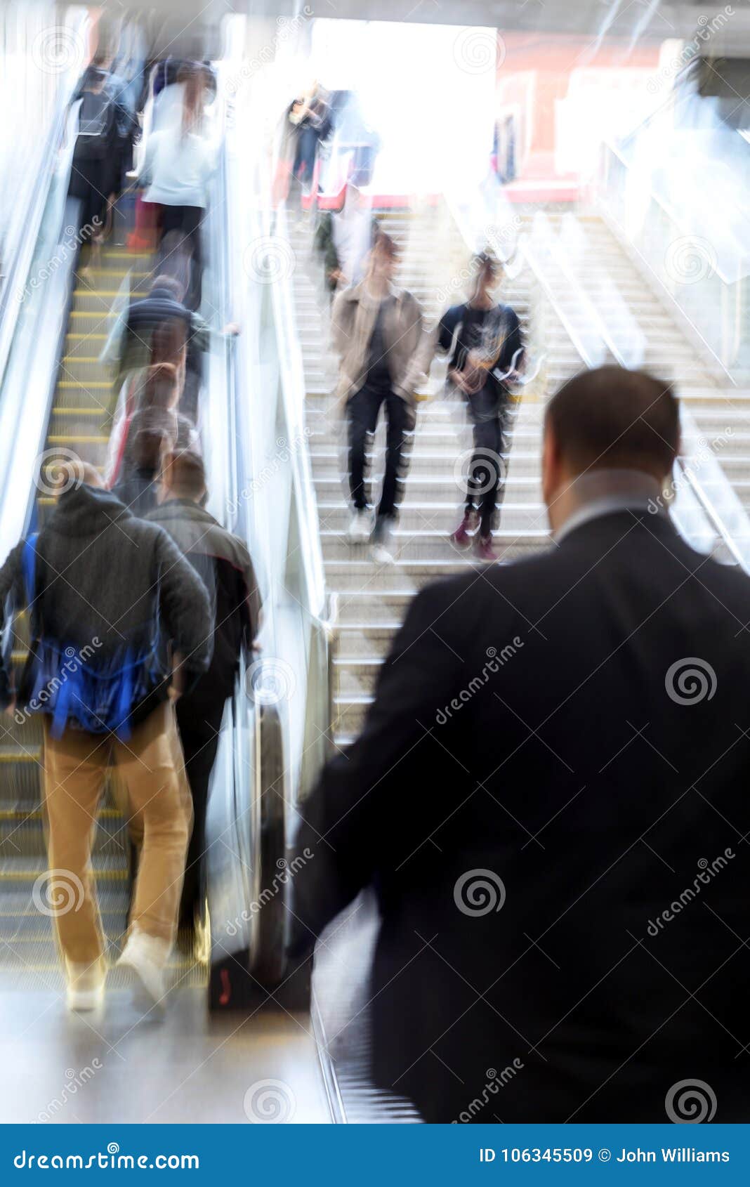 Commuters Using Escalators in London Editorial Stock Image - Image of ...