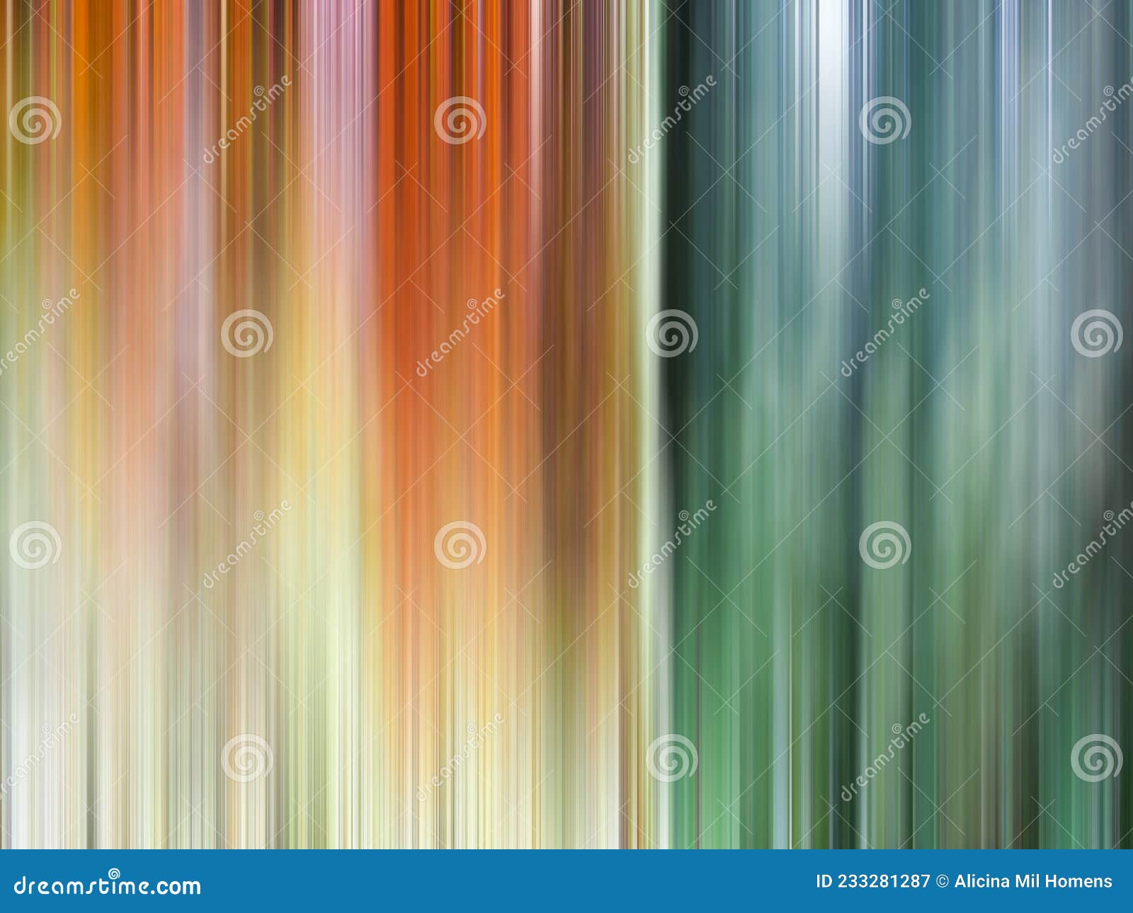Intentional Camera Movement Landscape with Trees Stock Illustration ...