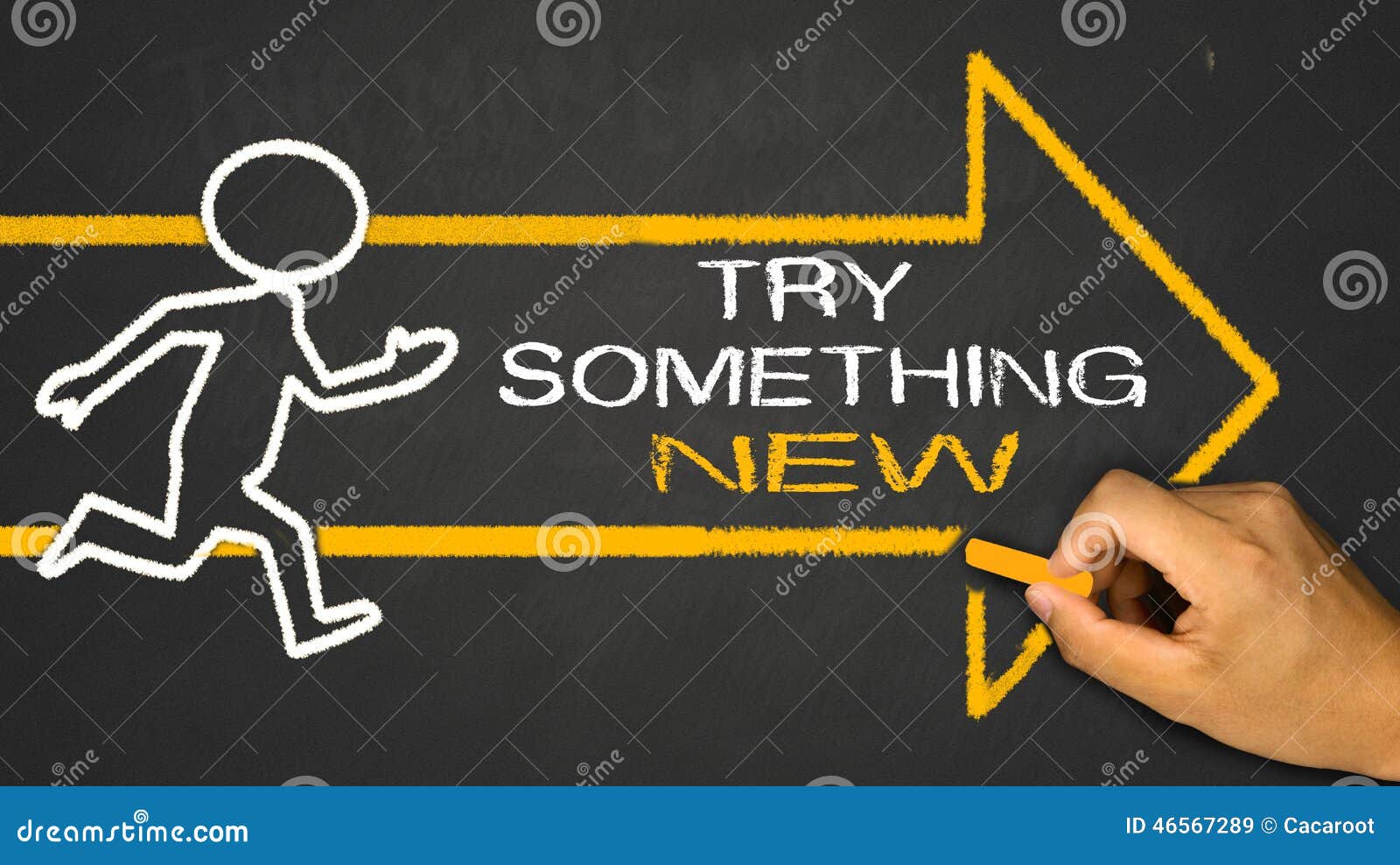 Intento algo nuevo imagen de archivo. Imagen de consultor - 46567289