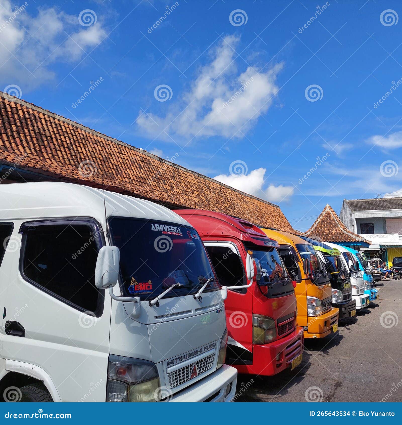 Inter-city Vehicles Parked Neatly at the Terminal Editorial Stock Image ...
