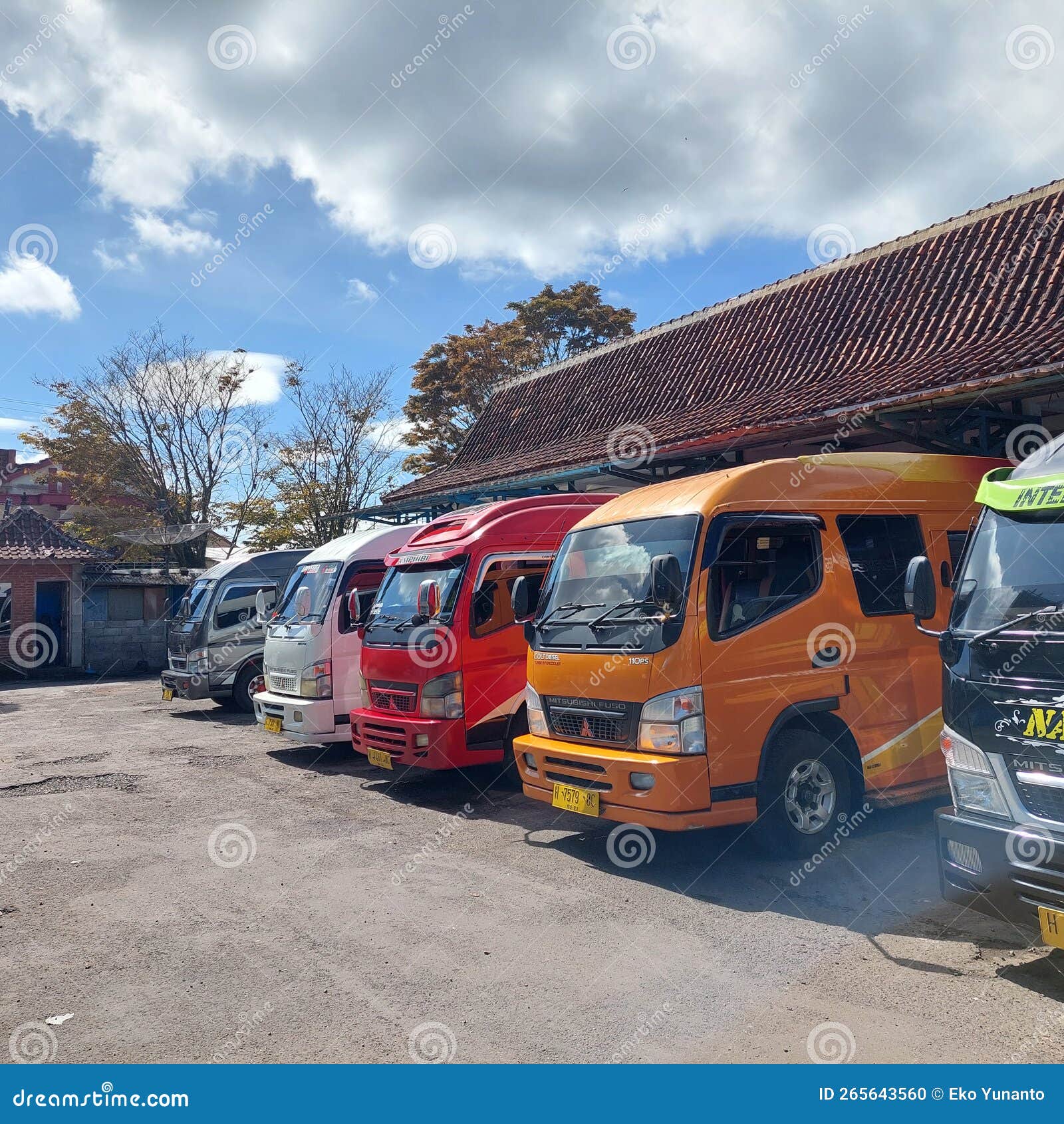 Inter-city Vehicles Parked Neatly at the Terminal Editorial Image ...