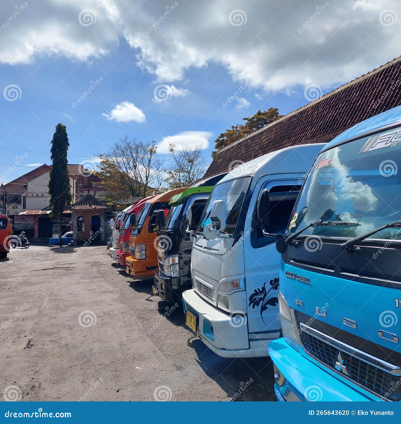 Inter-city Vehicles Parked Neatly at the Terminal Editorial Image - Image of inter, truck: 265643620