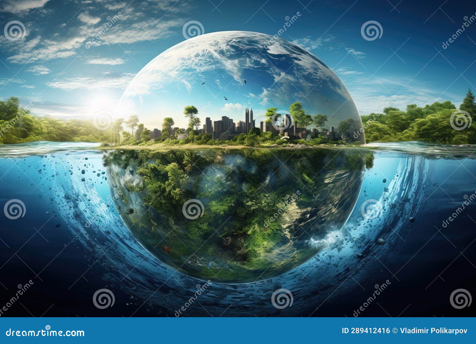Inter Connected Ness of Earths Systems Represent Stock Photo - Image of ...