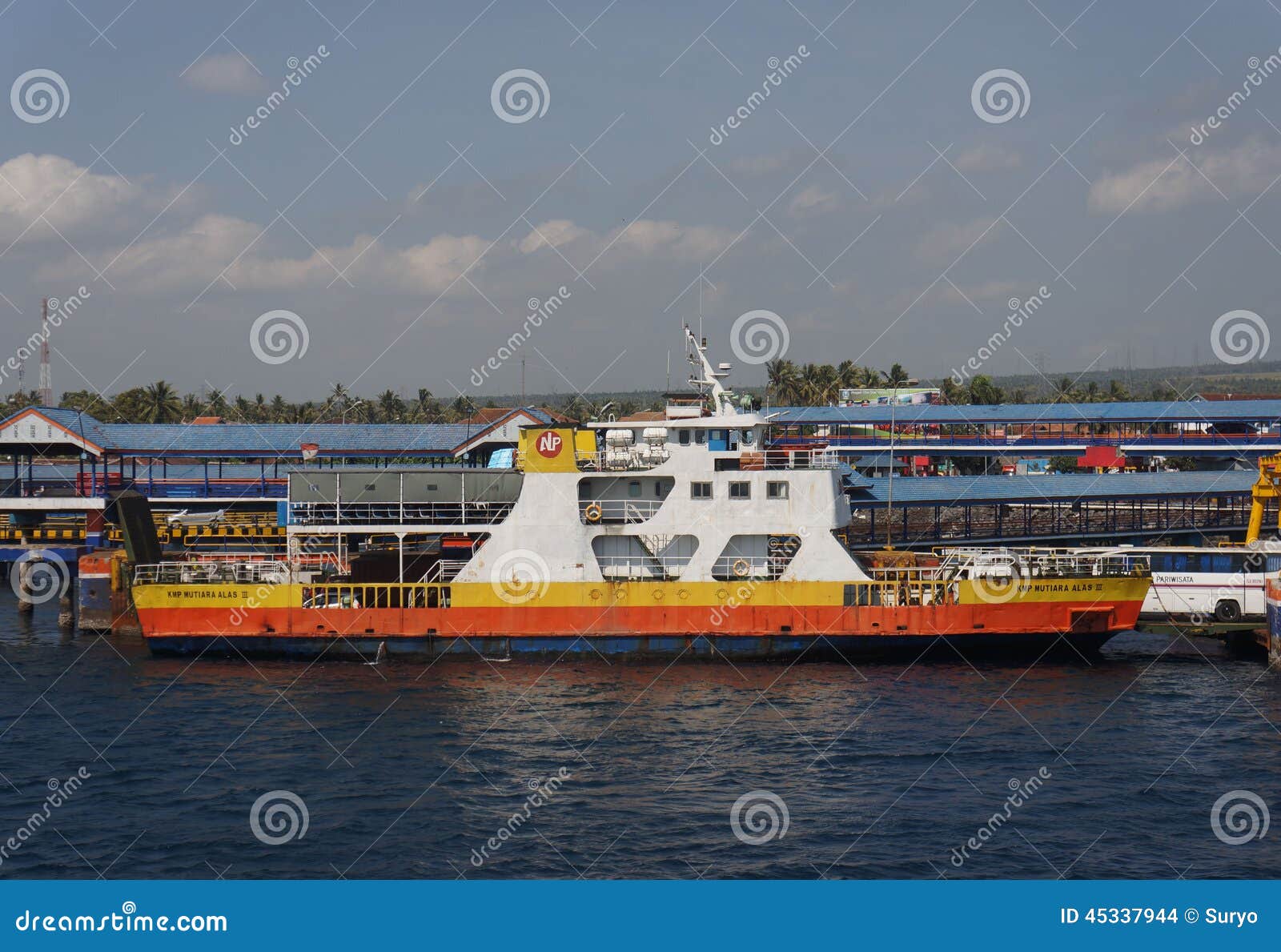 Inter-island ferry editorial stock image. Image of java - 45337944