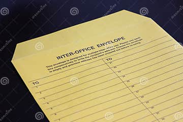 Inter-office envelope stock photo. Image of stationery - 6857826