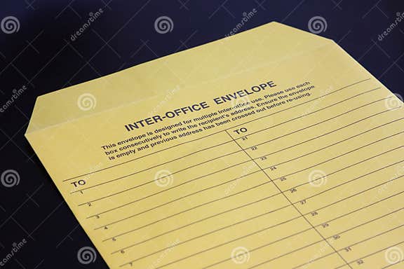 Inter-office envelope stock photo. Image of stationery - 6857826