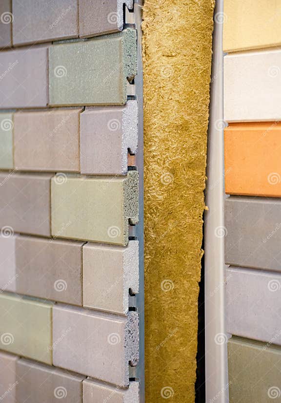 Inter-wall Thermal Insulation of Houses Stock Photo - Image of ...