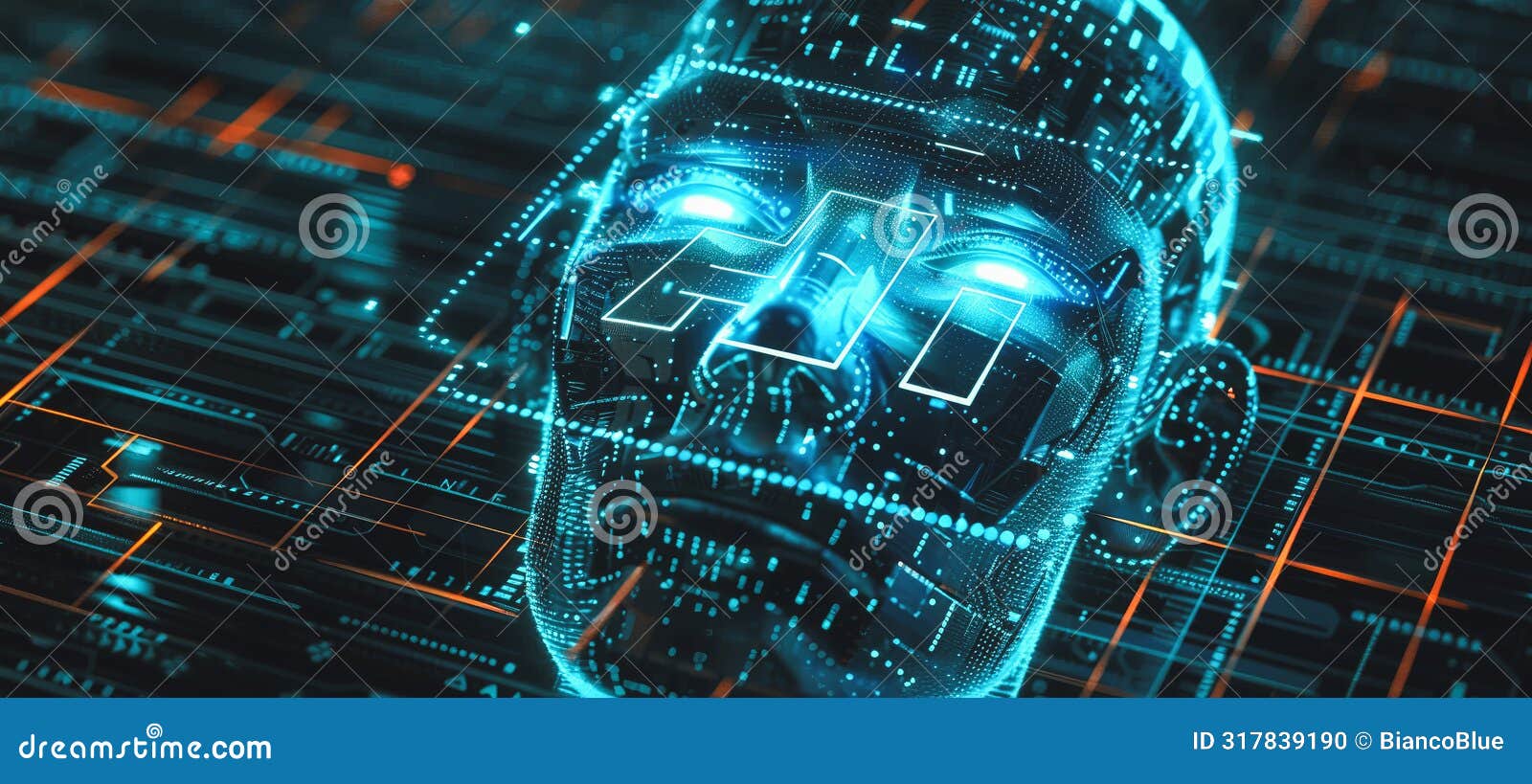 Interact with AI Artificial Intelligence Brain Processor Generative AI LLMs Stock Photo - Image ...