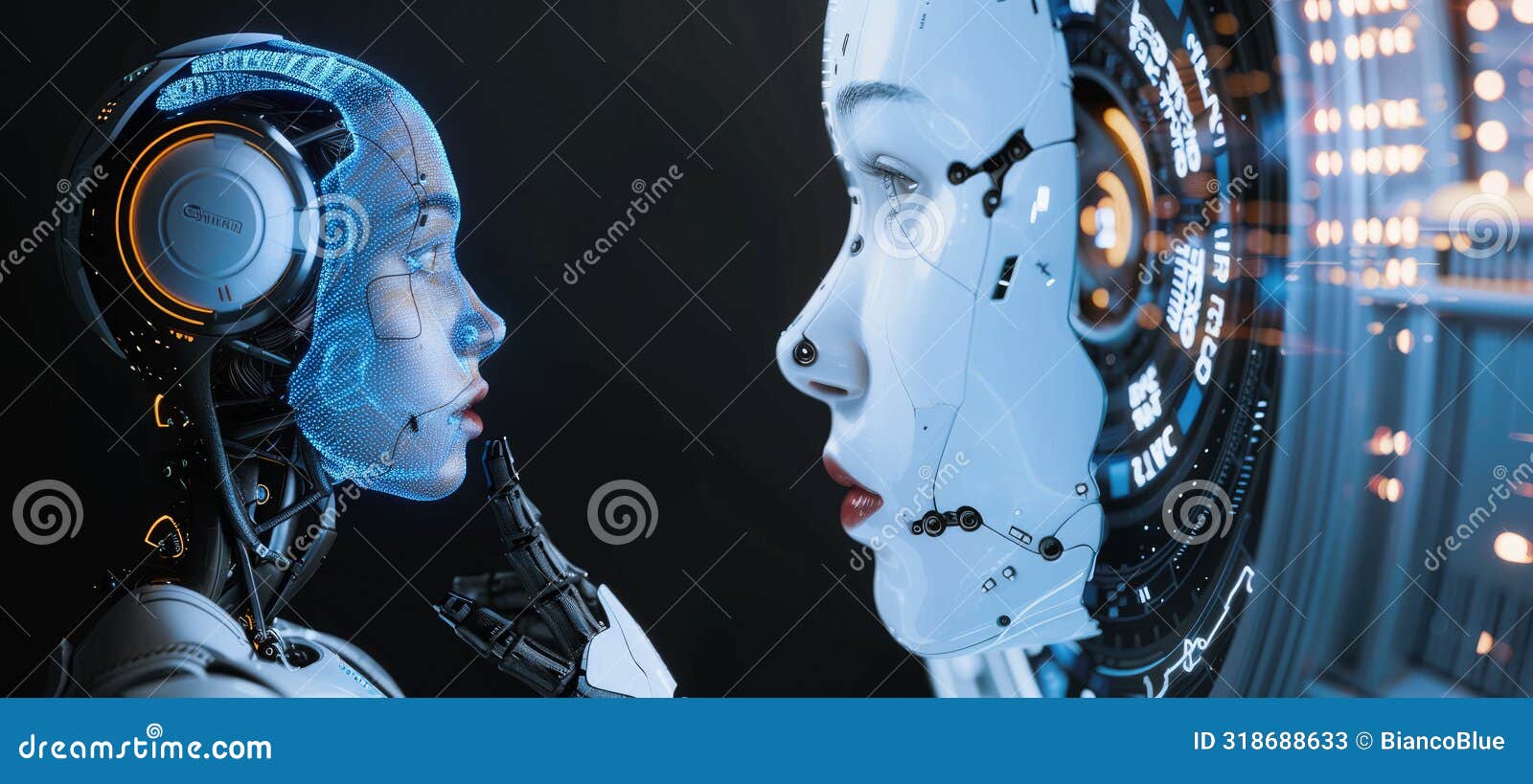 Interact with AI Artificial Intelligence Brain Processor Generative AI LLMs Stock Image - Image ...