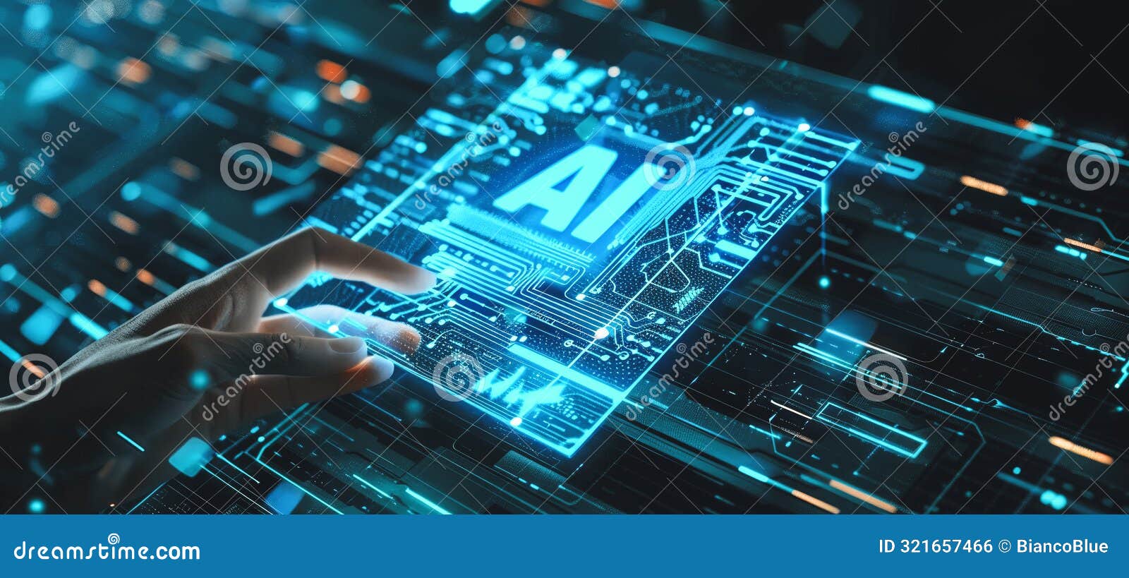 Interact with AI Artificial Intelligence Brain Processor Generative AI LLMs Stock Photo - Image ...