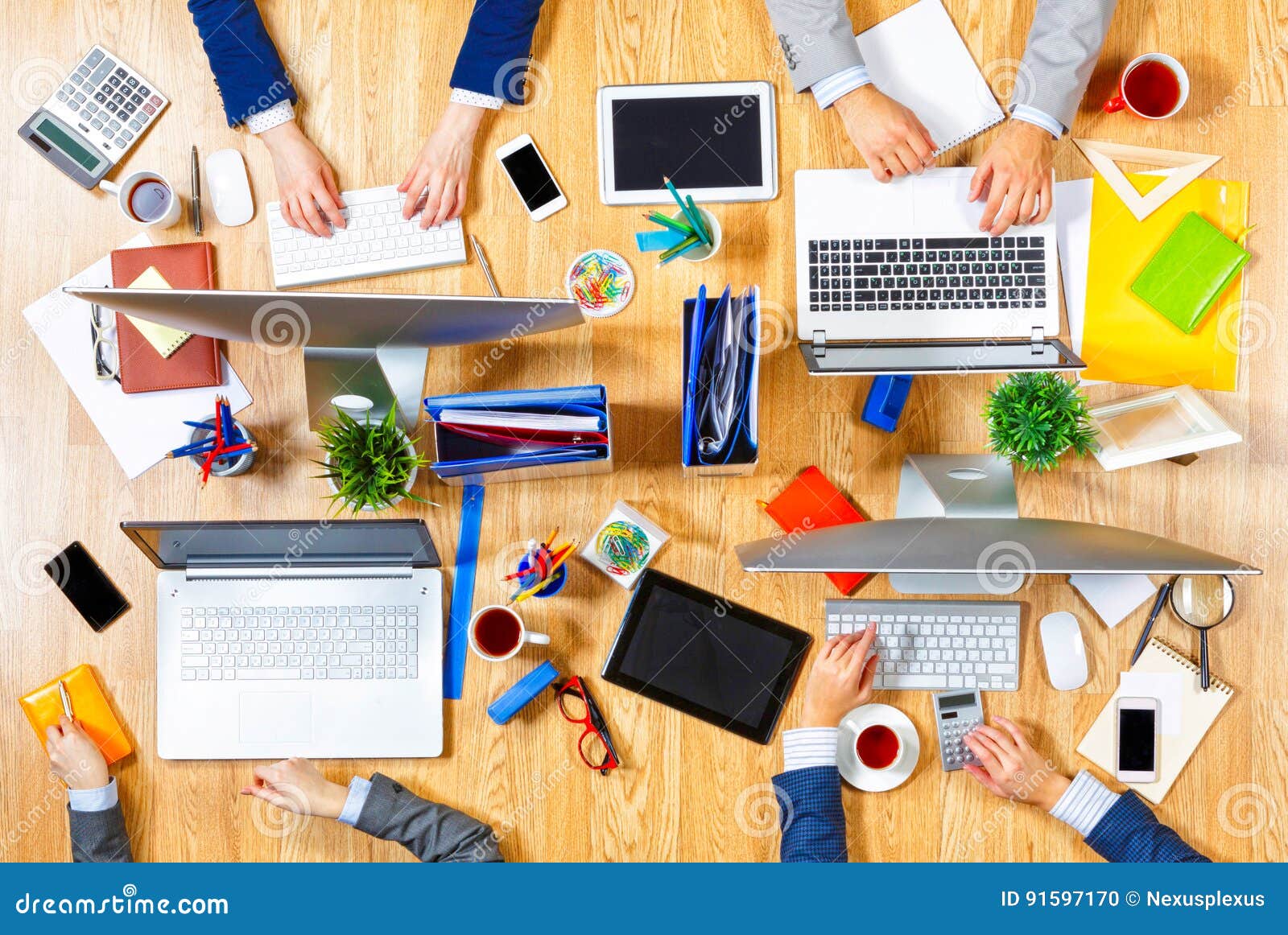 Interacting As Team for Better Results Stock Photo - Image of ...