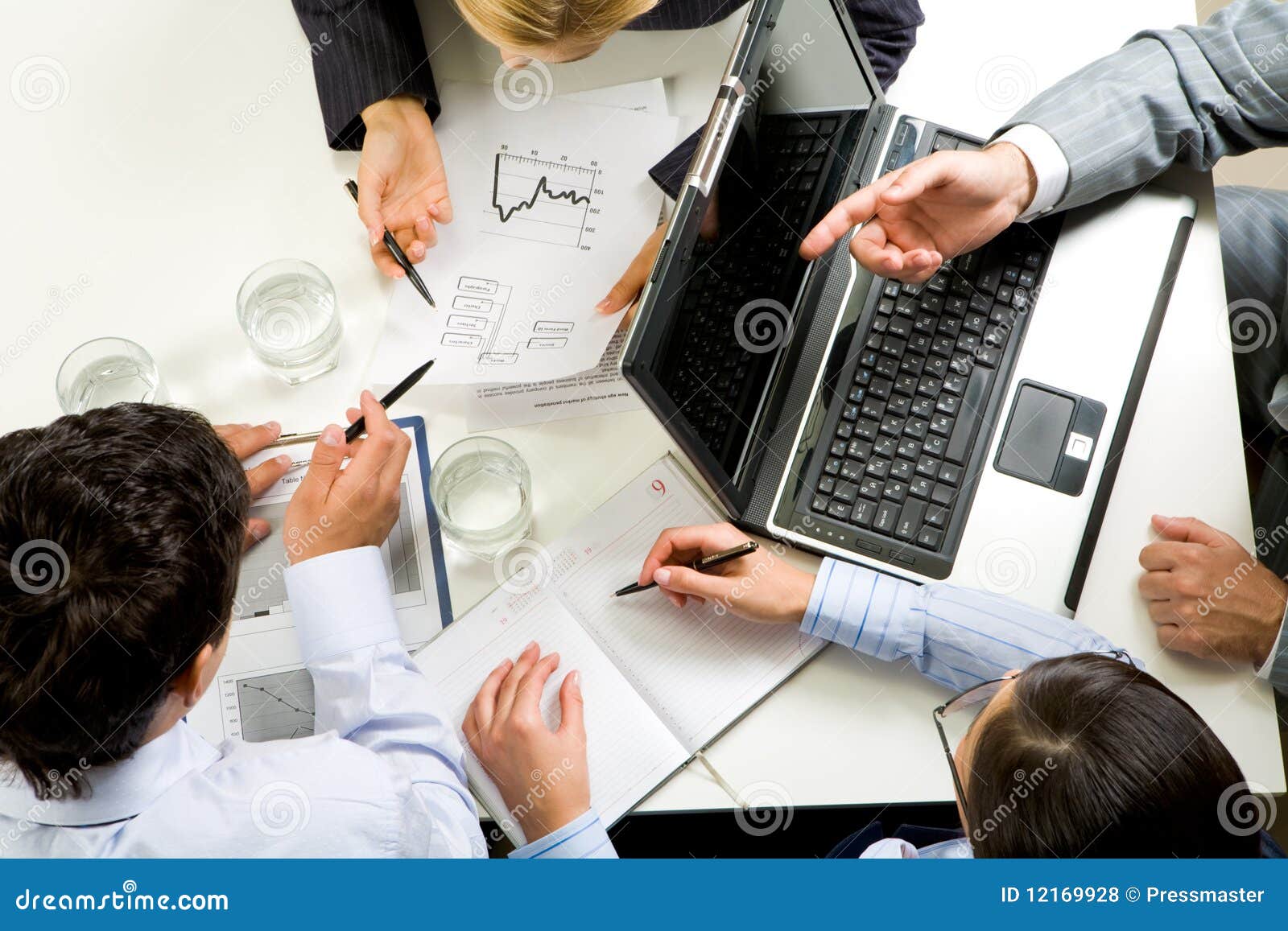 Interacting people stock photo. Image of holding, graph - 12169928