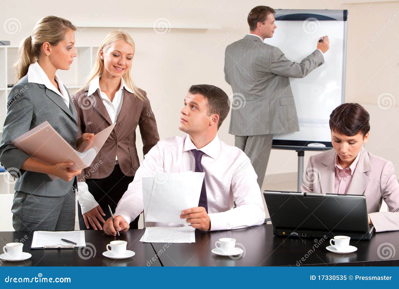 Interaction stock image. Image of folder, busy, looking - 17330535