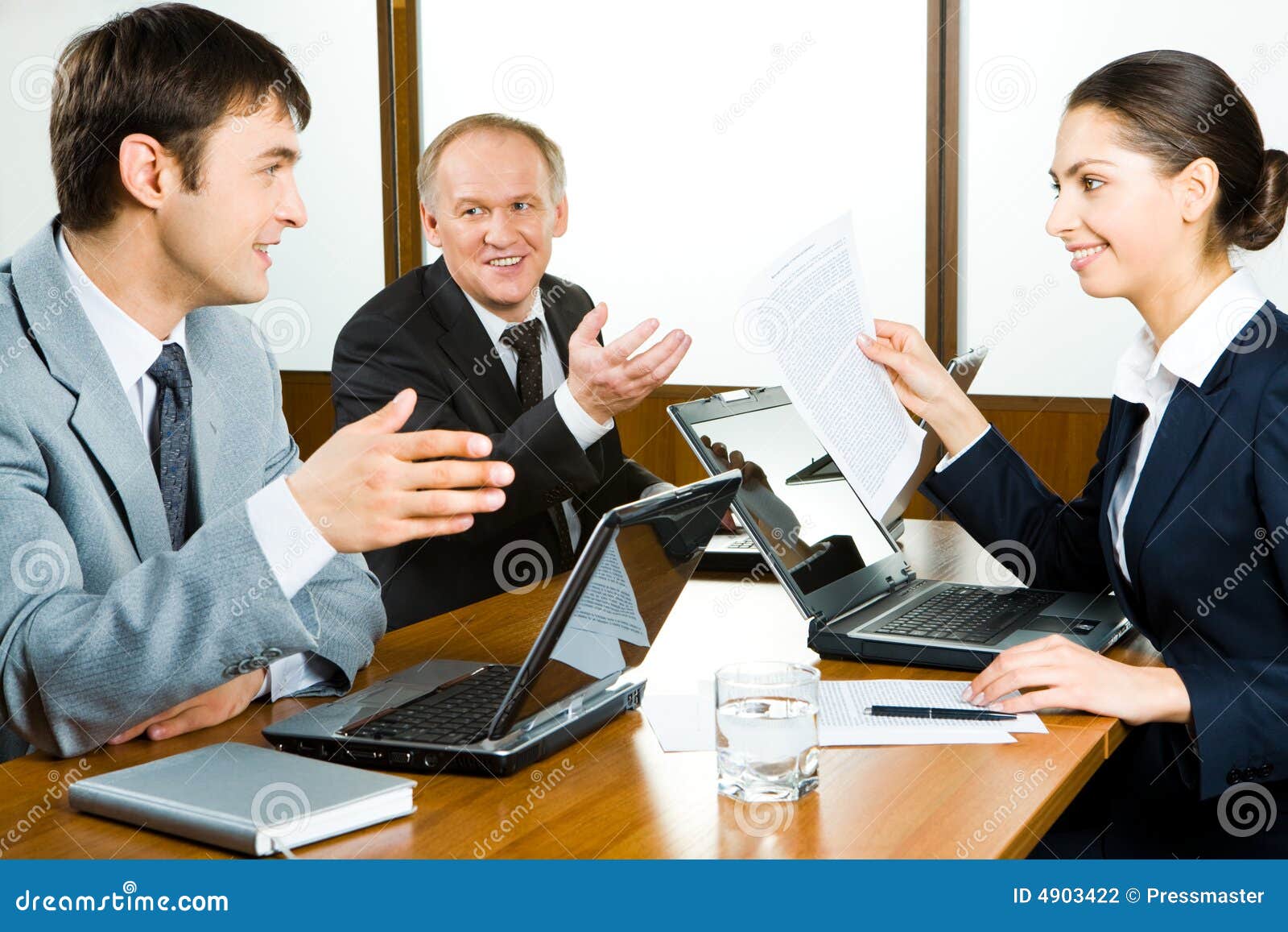 Interaction photo stock. Image of regarder, businessman - 4903422