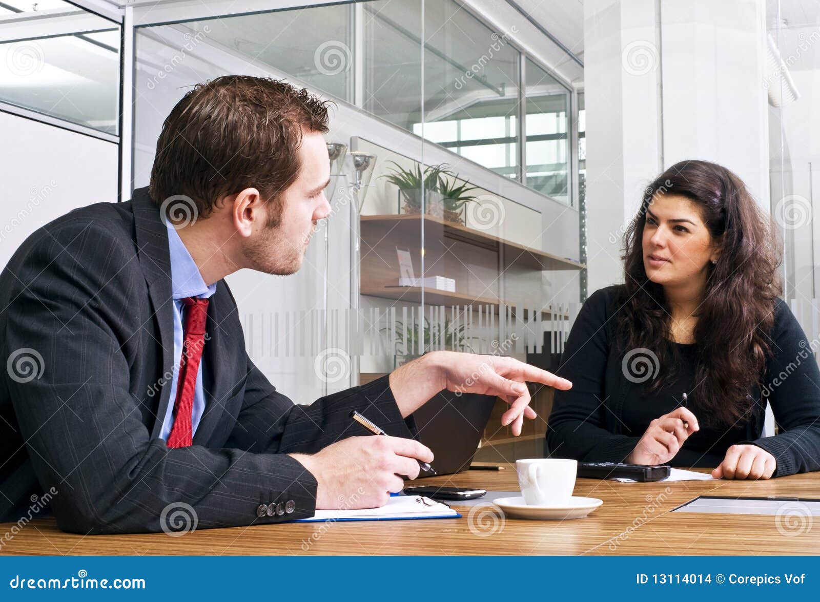 Interaction between Colleagues Stock Photo - Image of talking, strategy ...