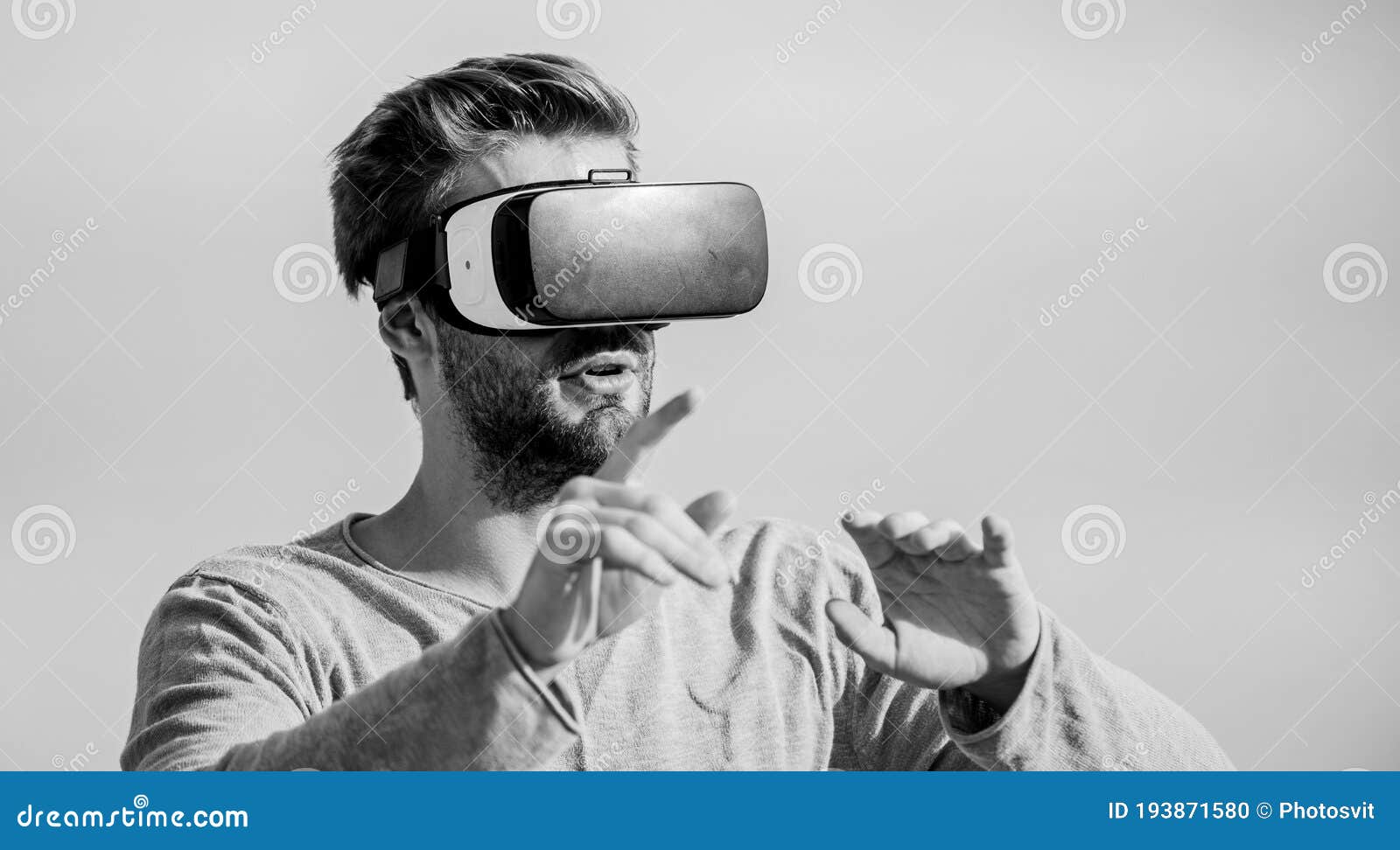 Interaction with Digital Surface. Gesture Control. 3d Visualization. VR ...