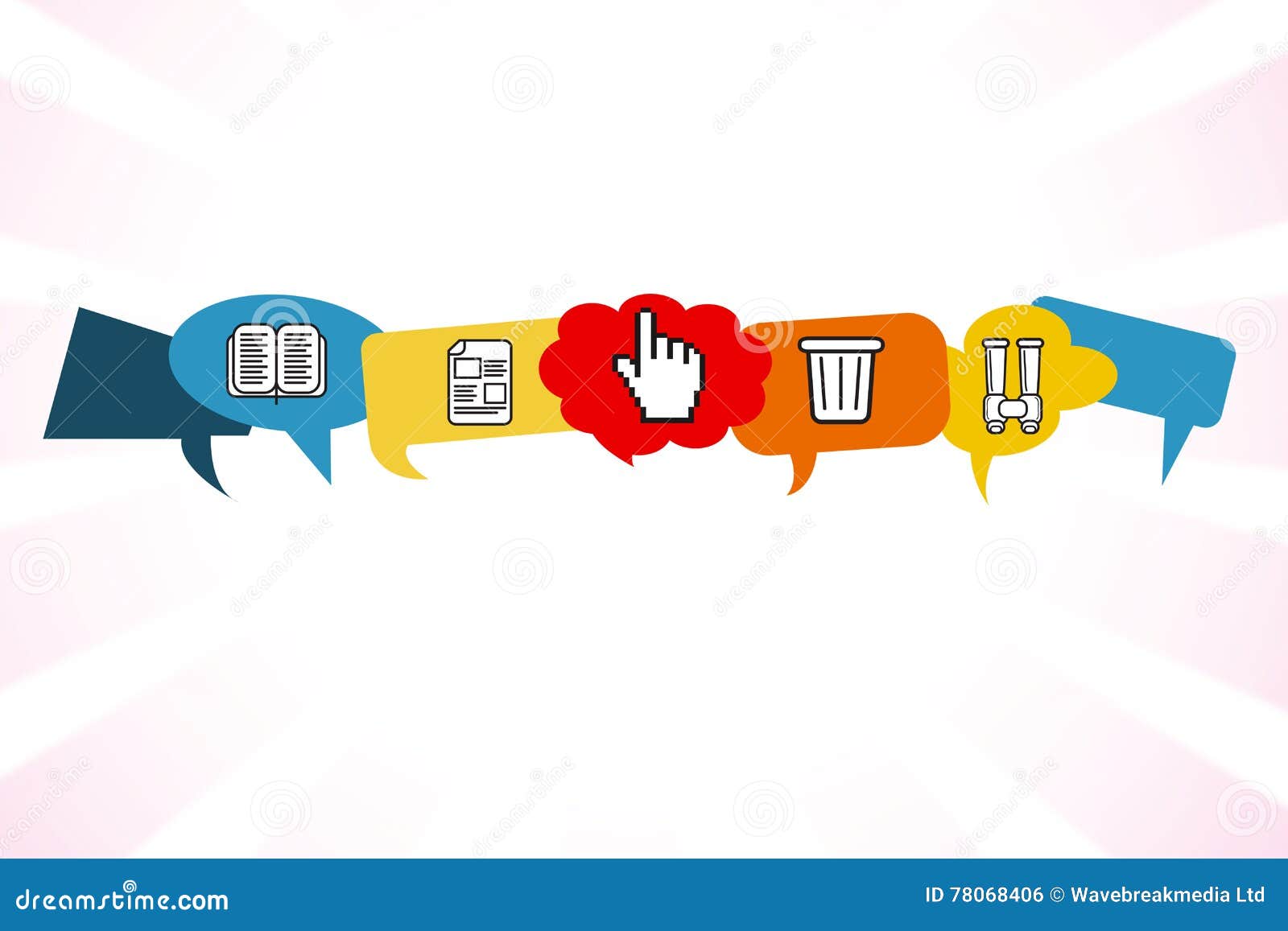 Interaction graphics stock illustration. Illustration of open - 78068406